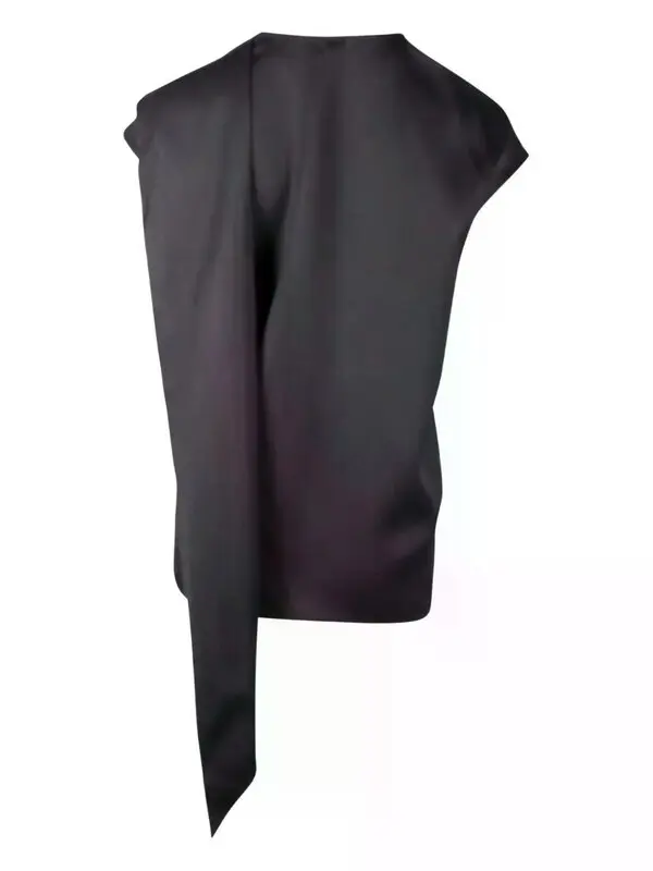 Hermès Draped-hem Silk Blouse