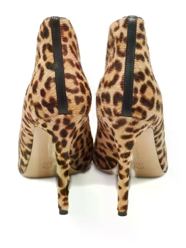 GIANVITO ROSSI 120mm Leopard Print Peep Toe Pumps