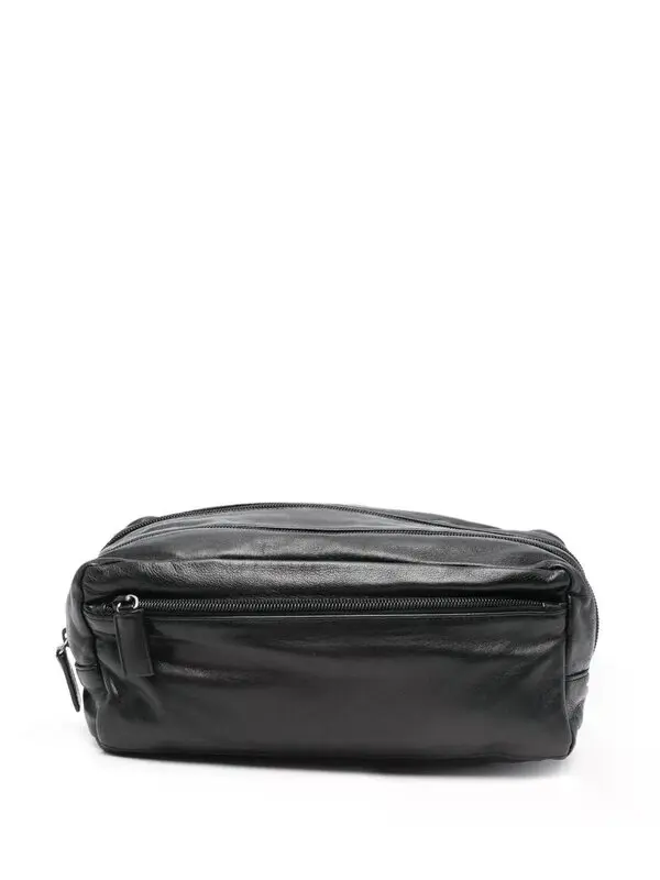 Prada 2010s Leather Messenger Bag - Black