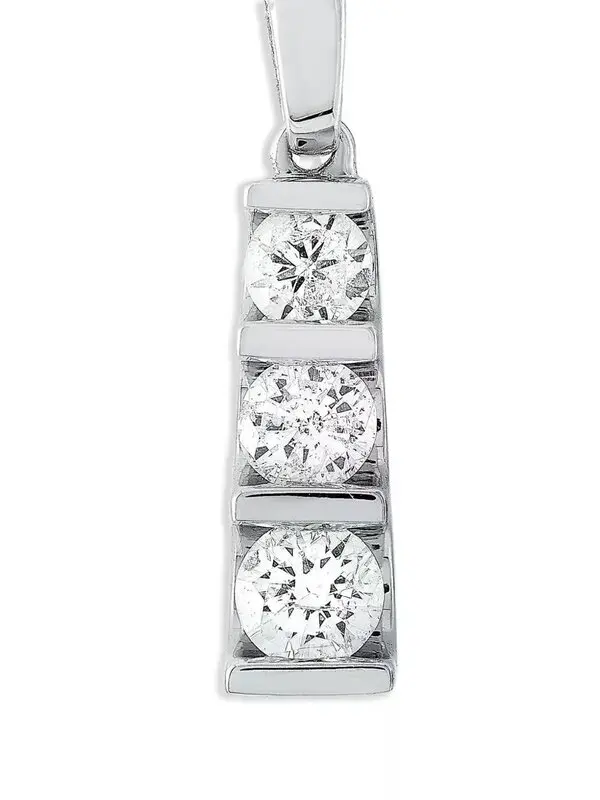 LB EXCLUSIVE 14k White Gold 0.50ct Diamond Pendant Necklace
