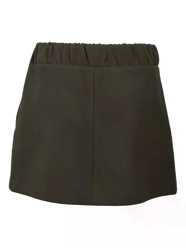 Neil Barrett Gartered-waist A-line Mini Skirt