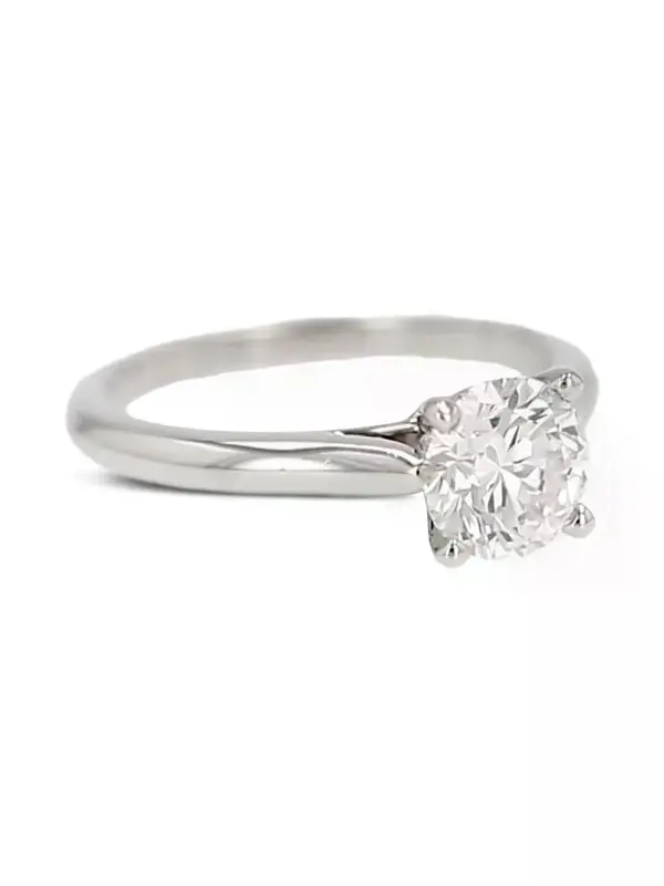 Cartier 1895 Platinum Solitaire Round Brilliant Cut Diamond Ring