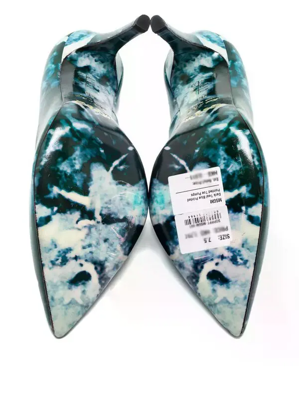 MSGM 105mm Marble-print Pumps
