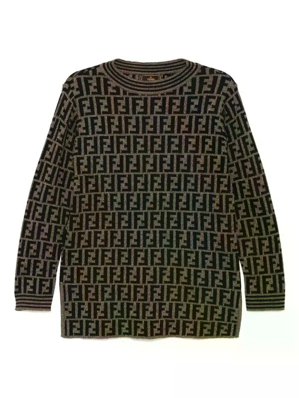 Fendi 1990-2000s Monogram Knit Top
