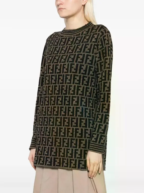 Fendi 1990-2000s Monogram Knit Top