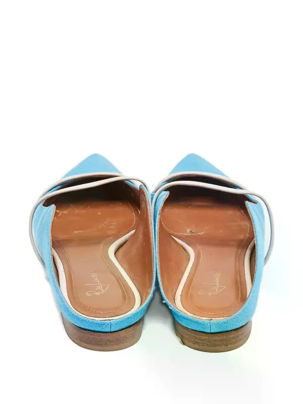 MALONE SOULIERS Pointed-toe Leather Flats