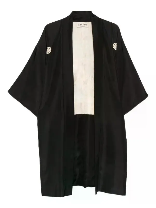 A.N.G.E.L.O. VINTAGE CULT 1960s Short-sleeved Kimono - Black