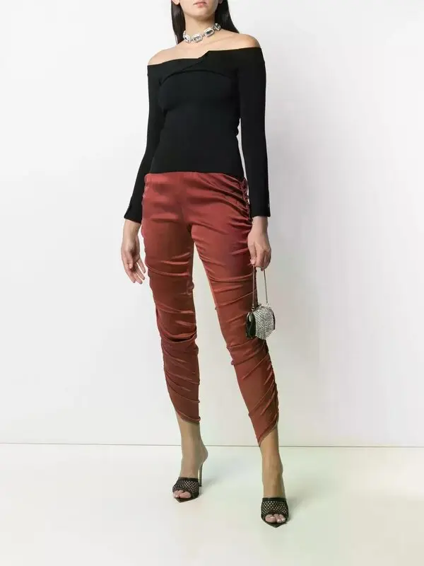 Dolce & Gabbana 2000s Cropped Ruched Trousers