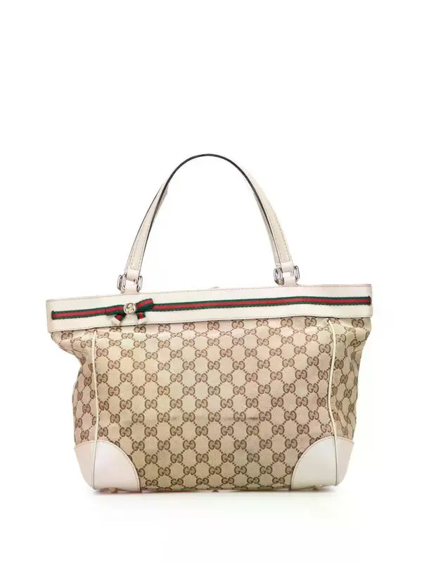 Gucci Gg Canvas Mayfair Tote Bag - Brown