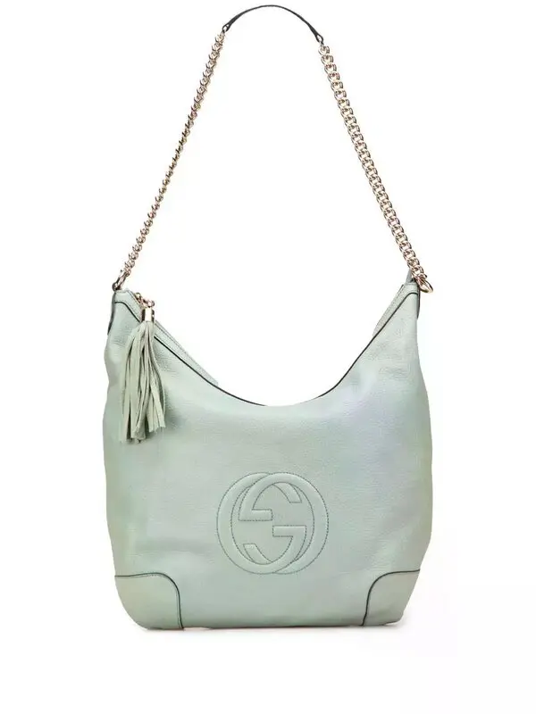 Gucci Leather Soho Chain Shoulder Bag - Blue