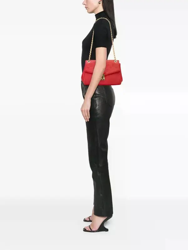 LOUIS VUITTON Monogram Empreinte Saint Germain Pm Shoulder Bag - Red