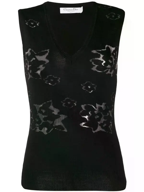 Dior Knitted Floral Vest