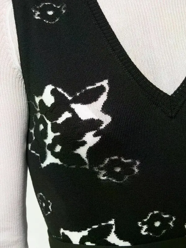 Dior Knitted Floral Vest