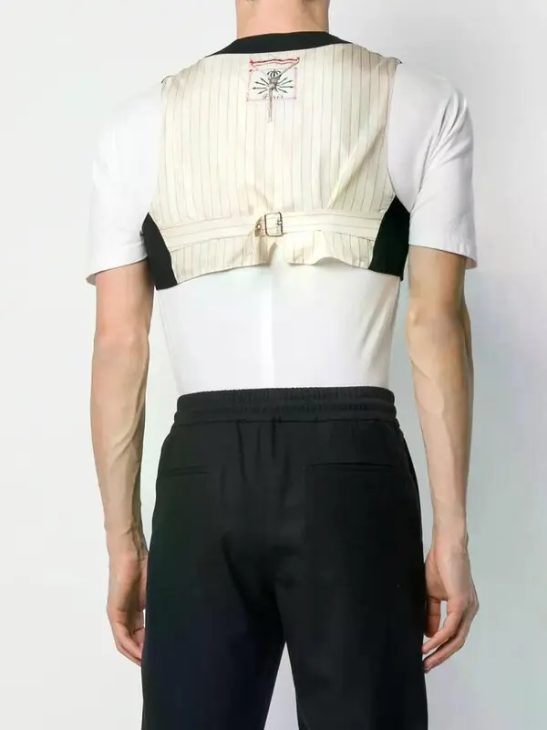 JEAN PAUL GAULTIER Hemp Blend Cropped Waistcoat
