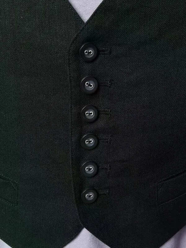 JEAN PAUL GAULTIER Hemp Blend Cropped Waistcoat