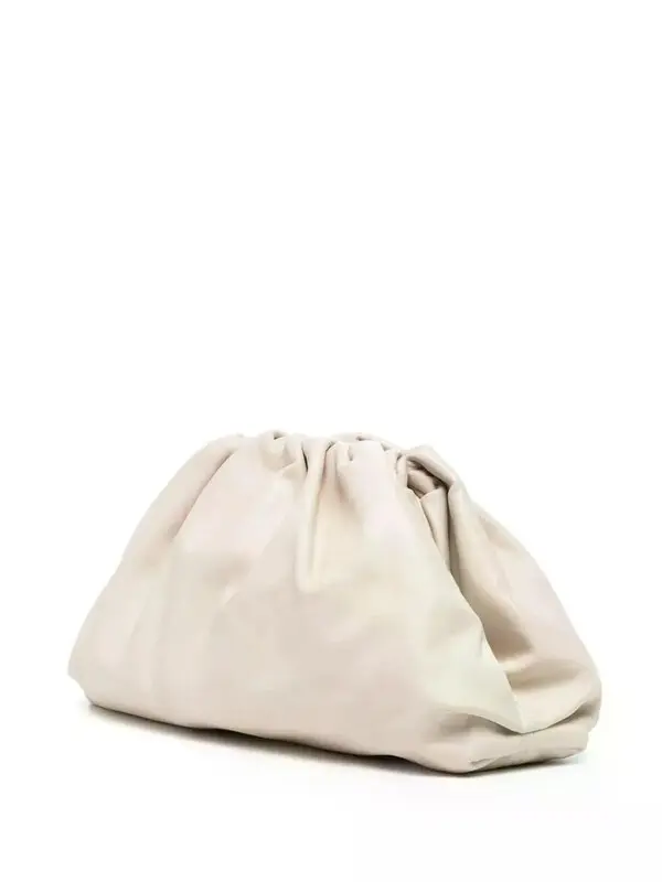 Bottega Veneta Gathered Detailing Clutch - Neutrals