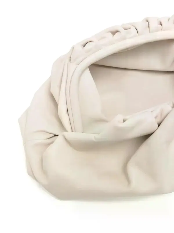 Bottega Veneta Gathered Detailing Clutch - Neutrals