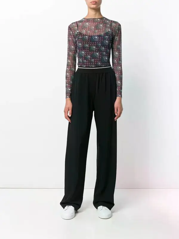 JEAN PAUL GAULTIER Sheer Printed Top