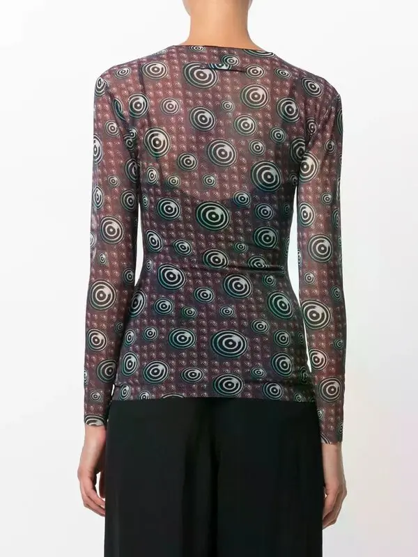 JEAN PAUL GAULTIER Sheer Printed Top