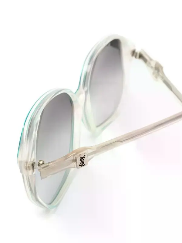 Saint Laurent Pre-owned 1970s Oversized Sunglasses - Neutrals