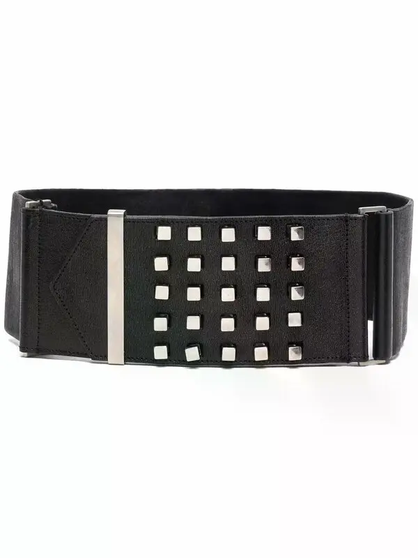 Gianfranco Ferre 1990s Studded Waist Belt - Black