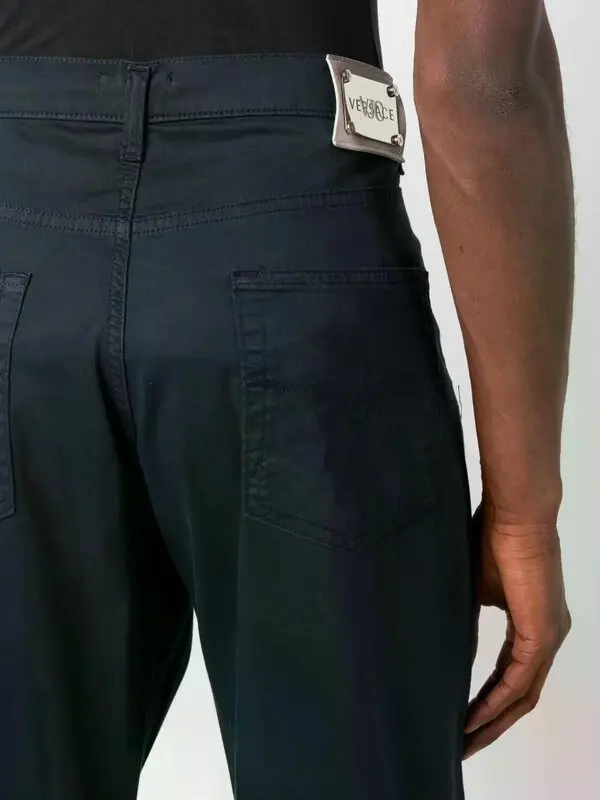 Versace 2000s High-waisted Straight-leg Chinos