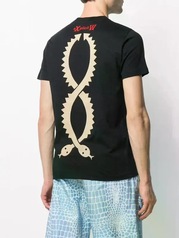 WALTER VAN BEIRENDONCK Snake-print T-shirt