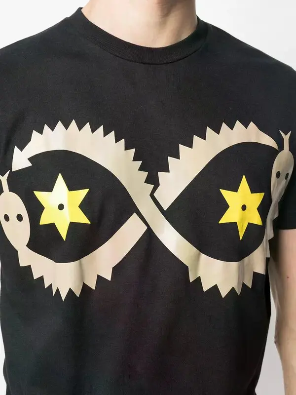 WALTER VAN BEIRENDONCK Snake-print T-shirt