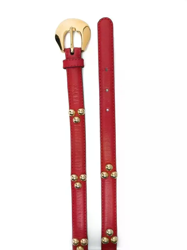 Saint Laurent 1990s Studded Leather Belt