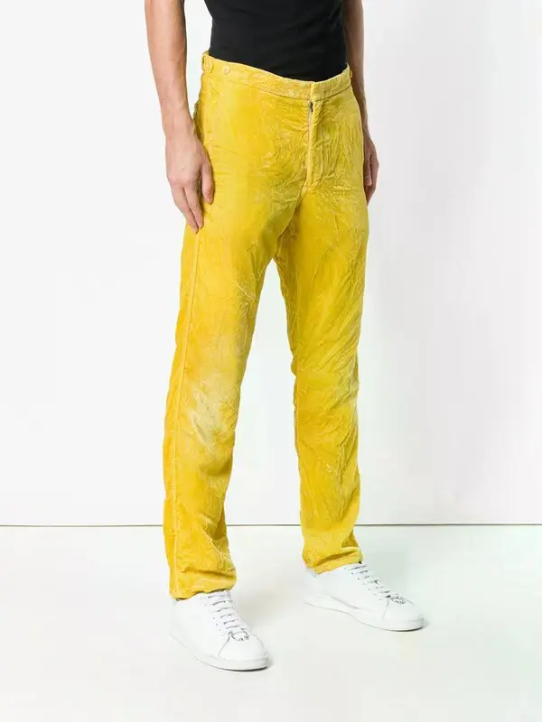 Comme Des Garçons Velvety Slim Trousers