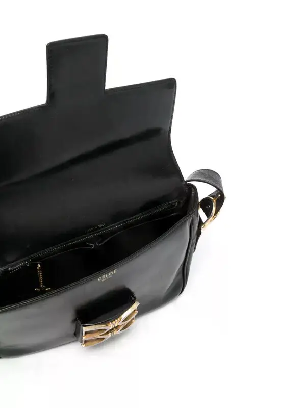 Celine 1970s Horsebit-detailed Leather Shoulder Bag