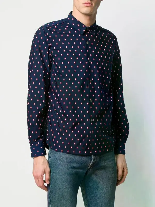 Comme Des Garçons Geometric Embroidery Shirt