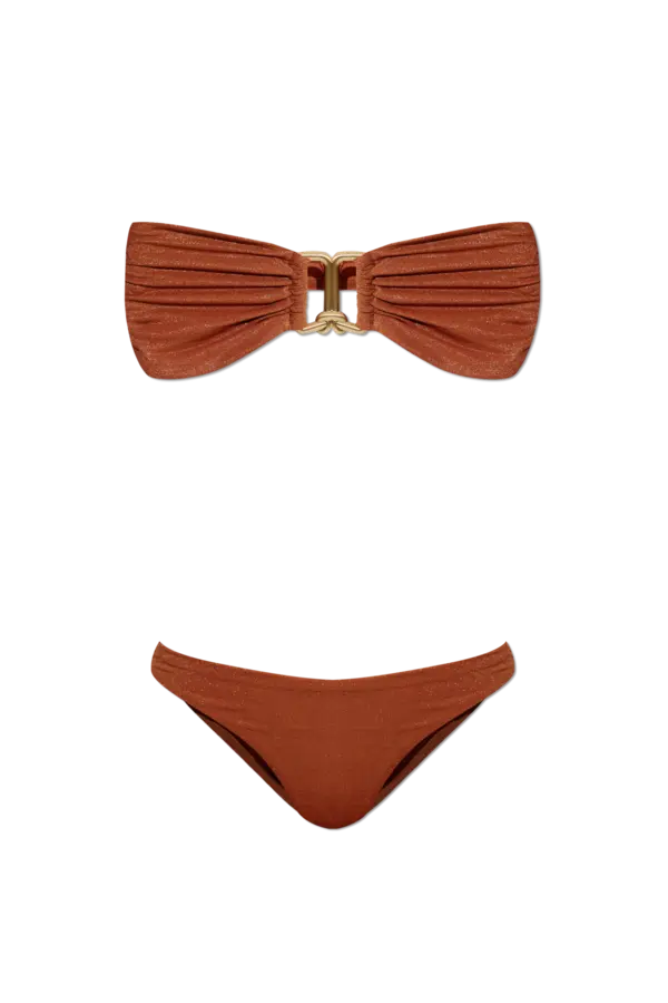 Zimmermann Two-piece Bandeau Bikini Set - Brown
