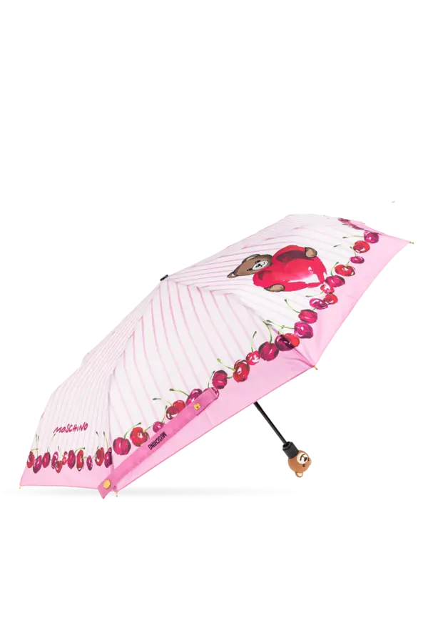 Moschino Folding Umbrella - Pink