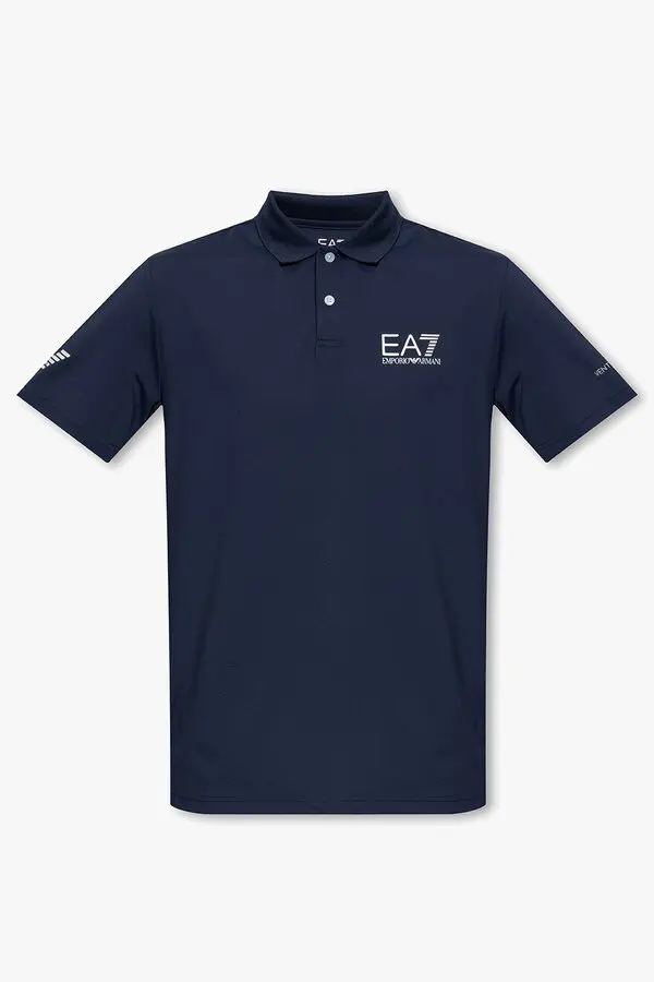 Emporio Armani Polo Shirt With Logo - Navy Blue