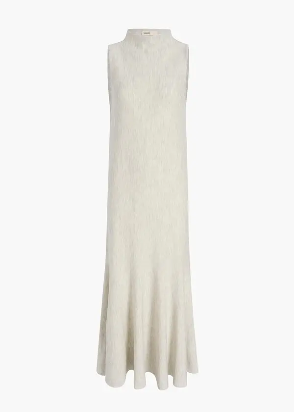 Khaite Margo Merino Wool Dress - Cloud