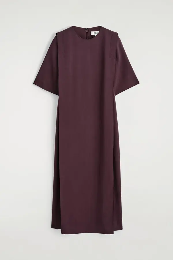 Cos Layered Straight-cut Midi Dress