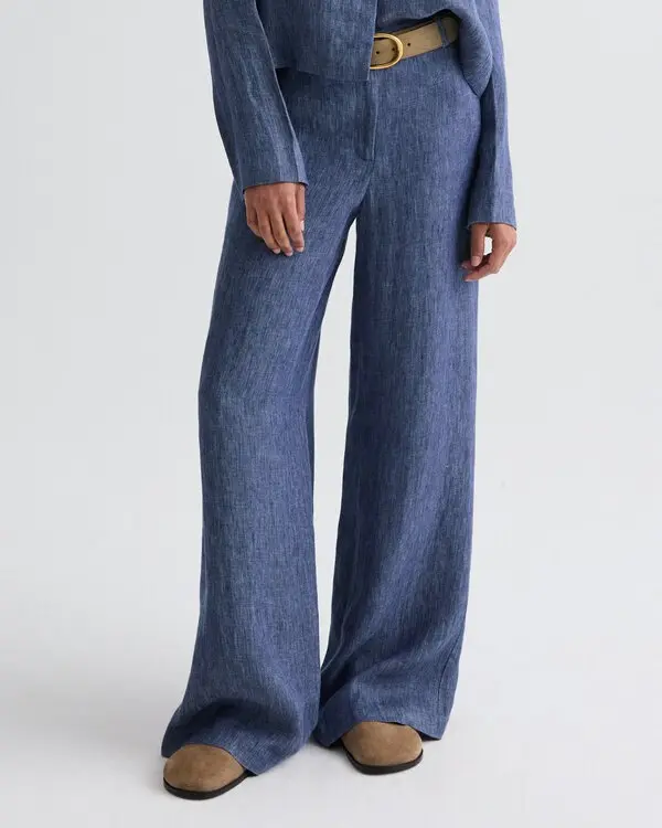 TWP Dylan High-rise Hemp Denim Trousers