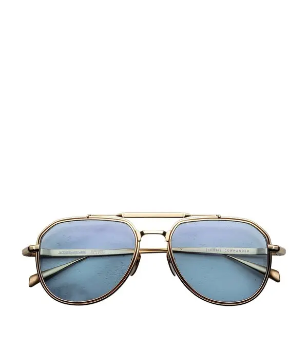 JACQUES MARIE MAGE Commander Aviator Sunglasses