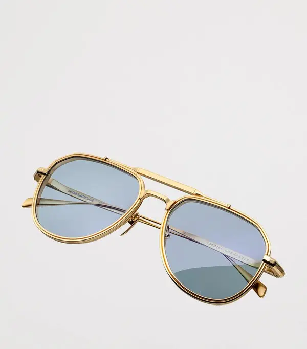 JACQUES MARIE MAGE Commander Aviator Sunglasses