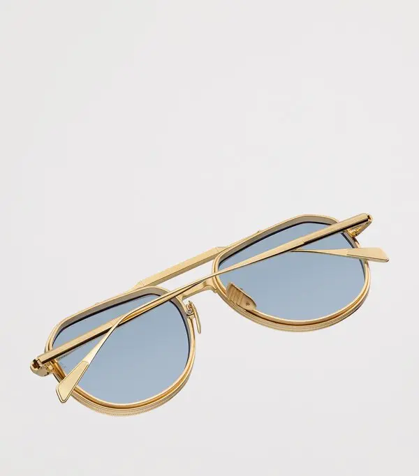 JACQUES MARIE MAGE Commander Aviator Sunglasses