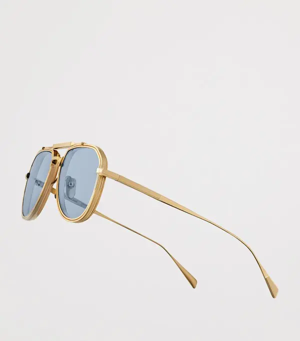 JACQUES MARIE MAGE Commander Aviator Sunglasses