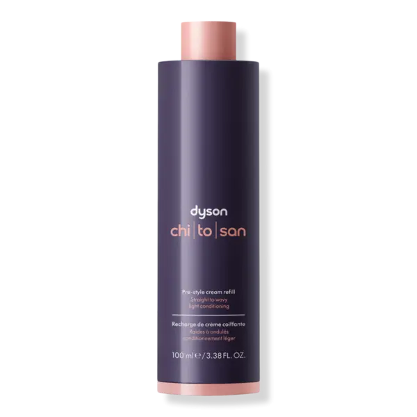 DYSON Chitosan Pre-styling Hair Cream For Flexible Hold Straight To Wavy Hair, Light Conditioning Refill - One-color