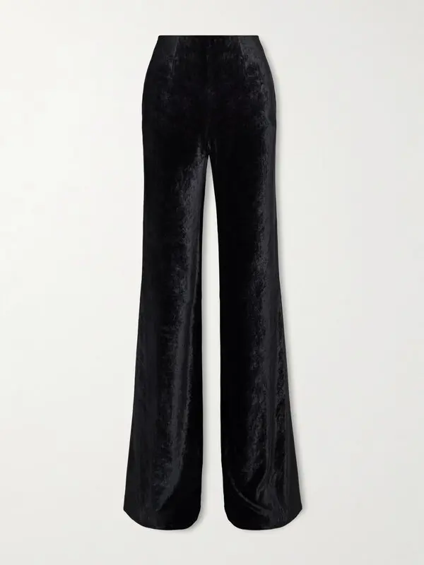 Galvan Velvet Wide-leg Trousers