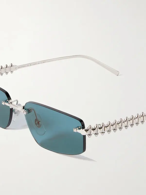 Cartier Clash De Rimless Rectangle-frame Sunglasses