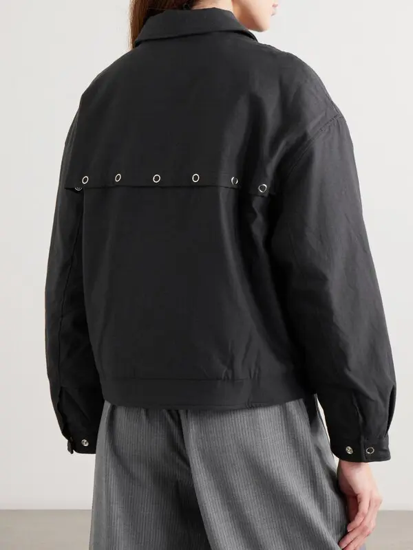 DEIJI STUDIOS Padded Lapel Tencel™ Lyocell And Cotton-blend Jacket