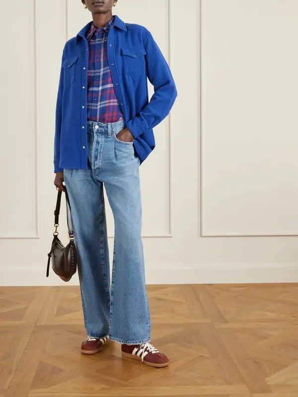 GOD’S TRUE CASHMERE Cashmere Shirt With Lapis Lazuli Stones