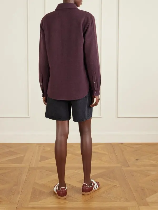 GOD’S TRUE CASHMERE Cashmere Shirt With Amethyst Cabochons