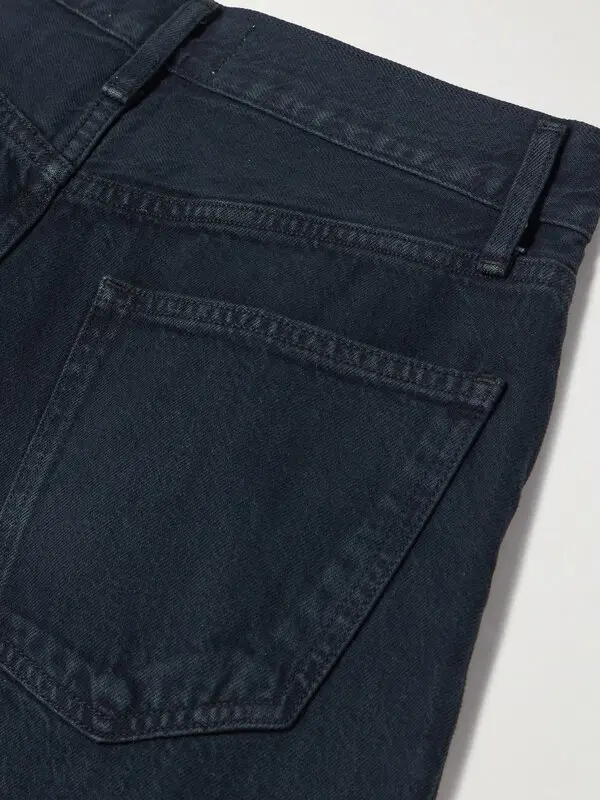 AGOLDE Luna Pieced High-waist Tapered Jeans - Blue