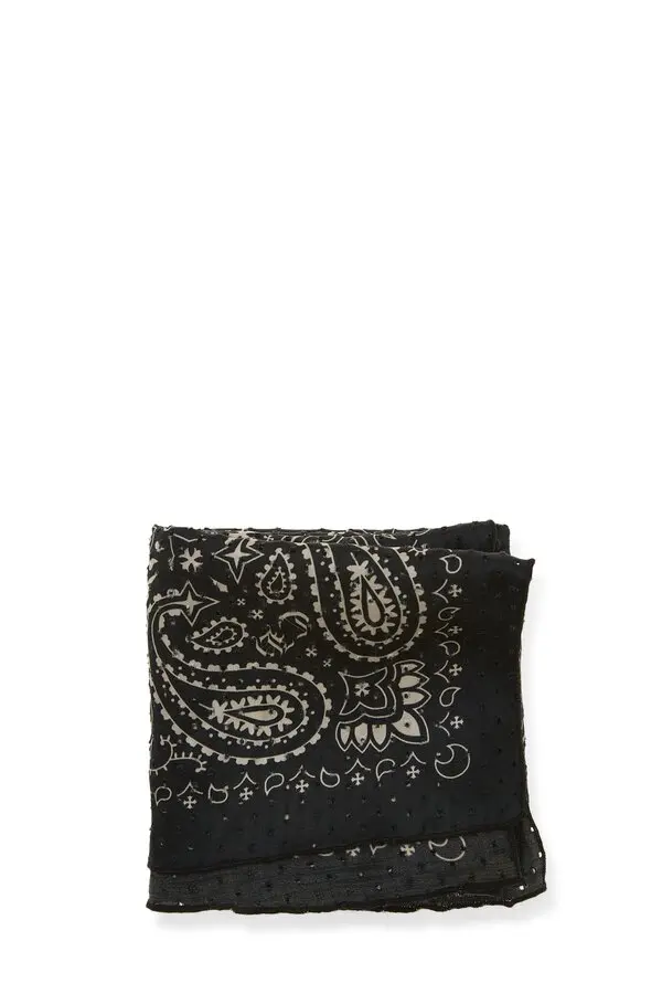 Chrome Hearts Silk Paisley Scarf